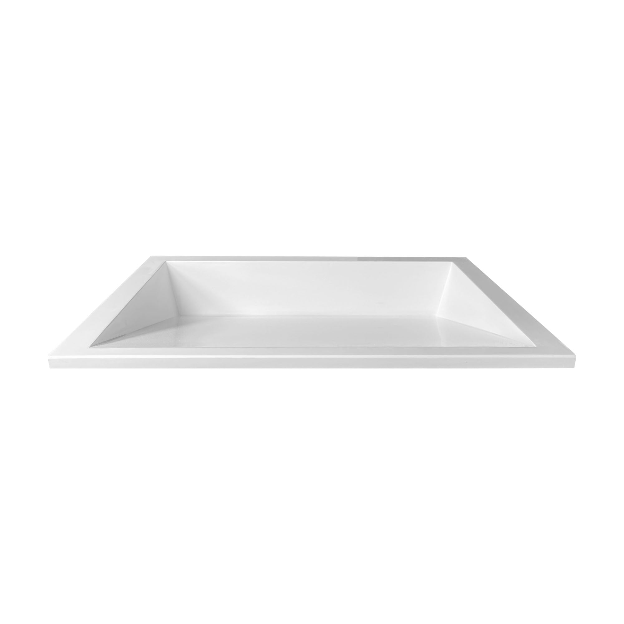 Undermount Ramp Sink 20" — White Gloss Cultured Marble – MarbleLite
